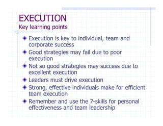 Execution getting things done | PDF