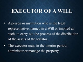 Execution and Registration of Wills | PPTX