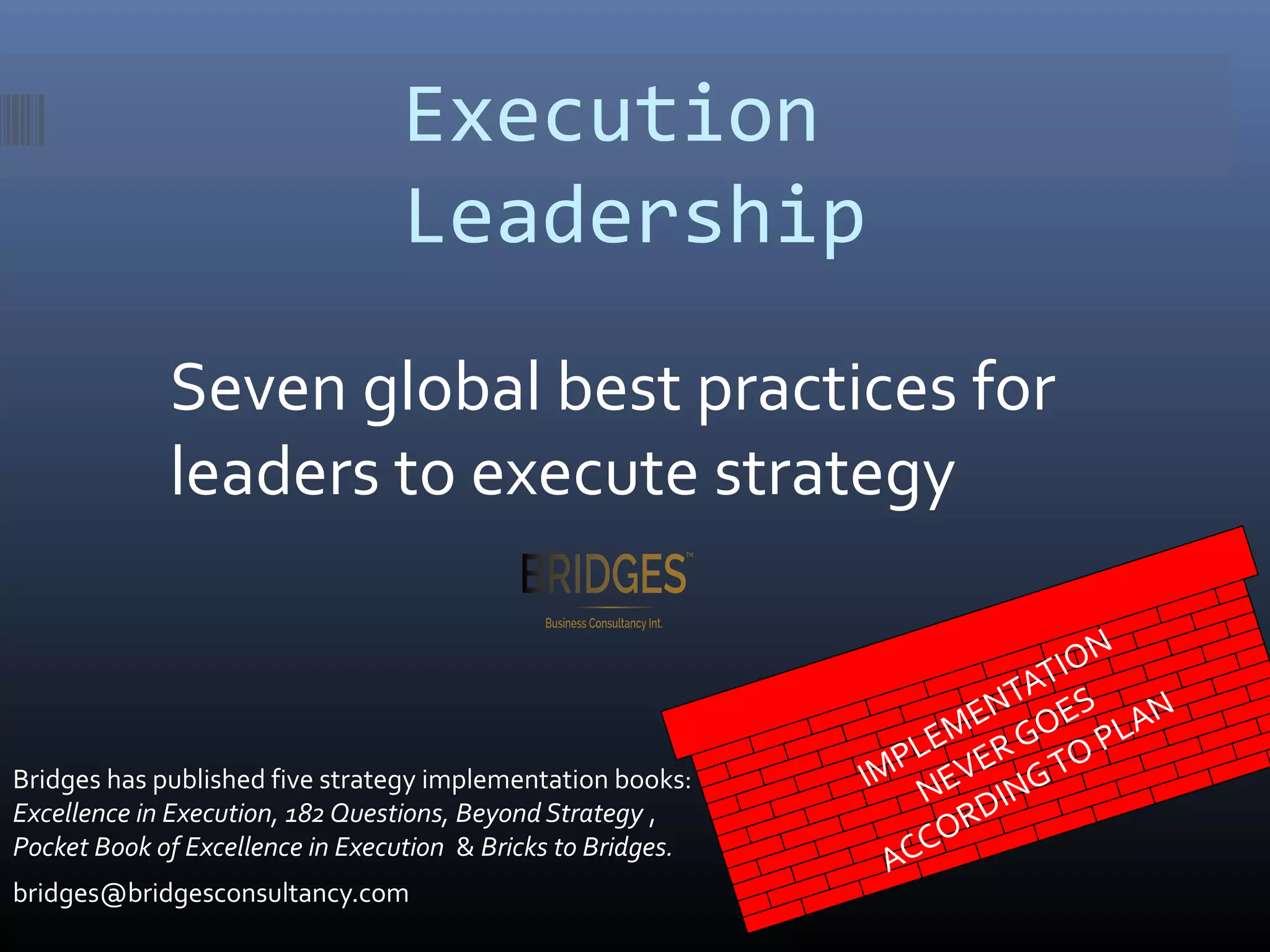 Execution Leadership mini eBook | PPT
