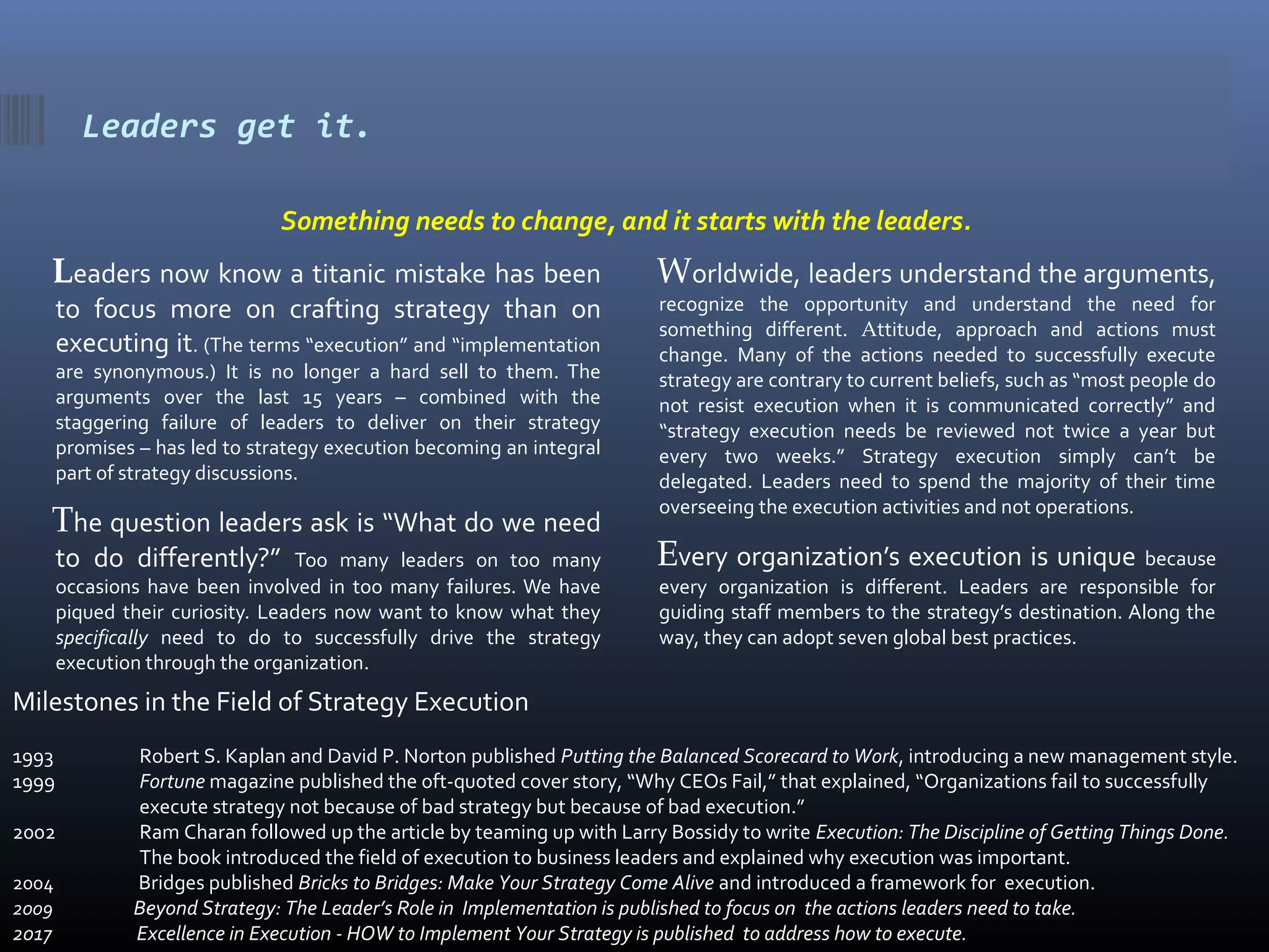 Execution Leadership mini eBook | PPT | Executive Leadership & Management | Business