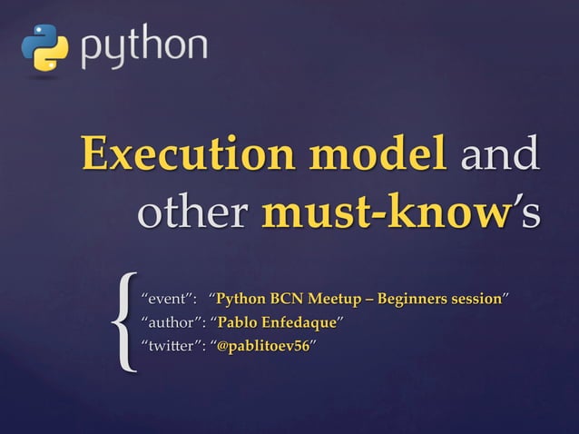 Execution model and other must-know's | PPT