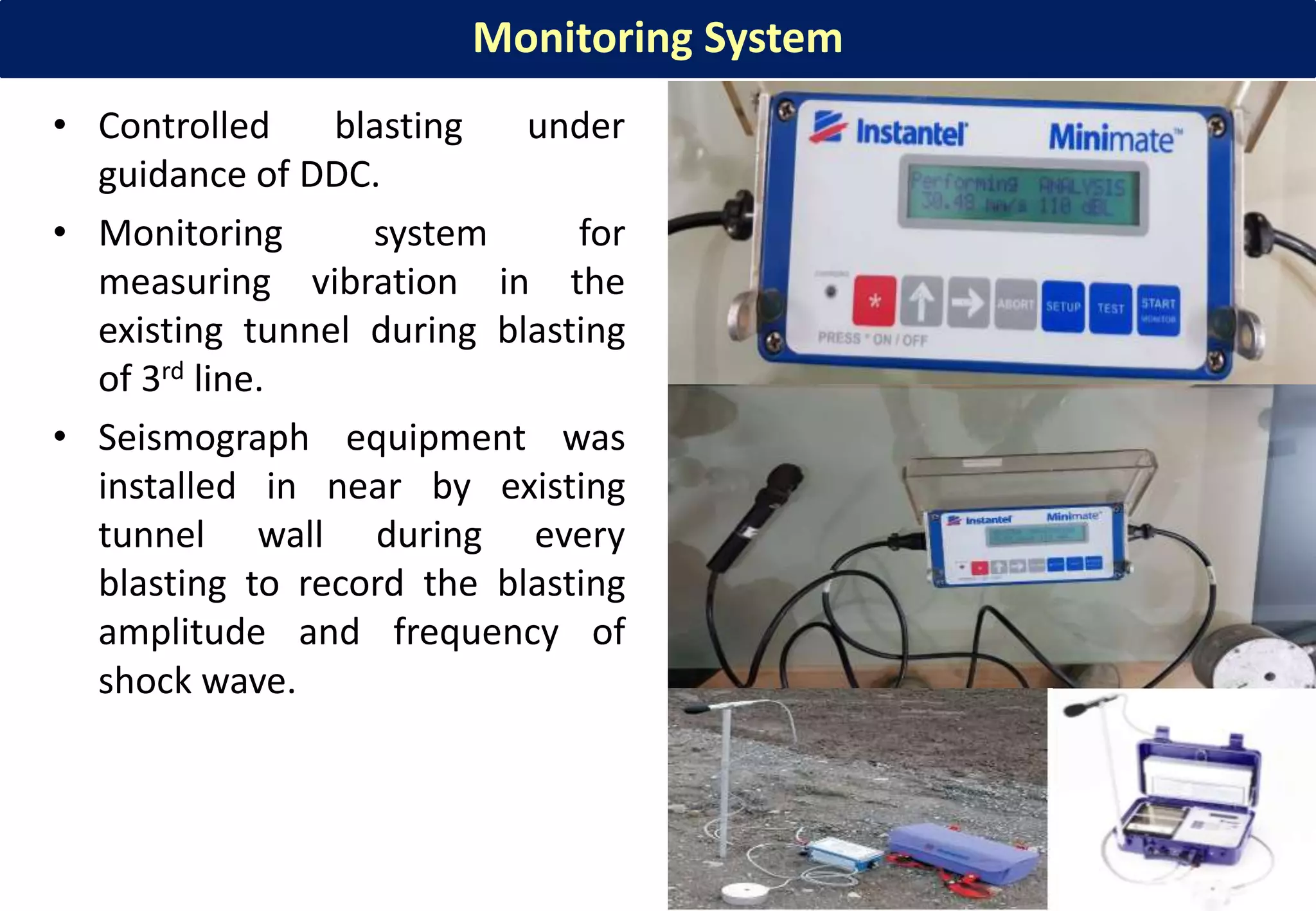 PPT on execution of 680 m long tunnel ensuring safety of the adjoining rail tunnel with ...