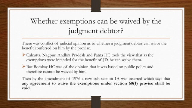 Order XXI CPC, Attachment of property under Execution Proceedings PPT ...