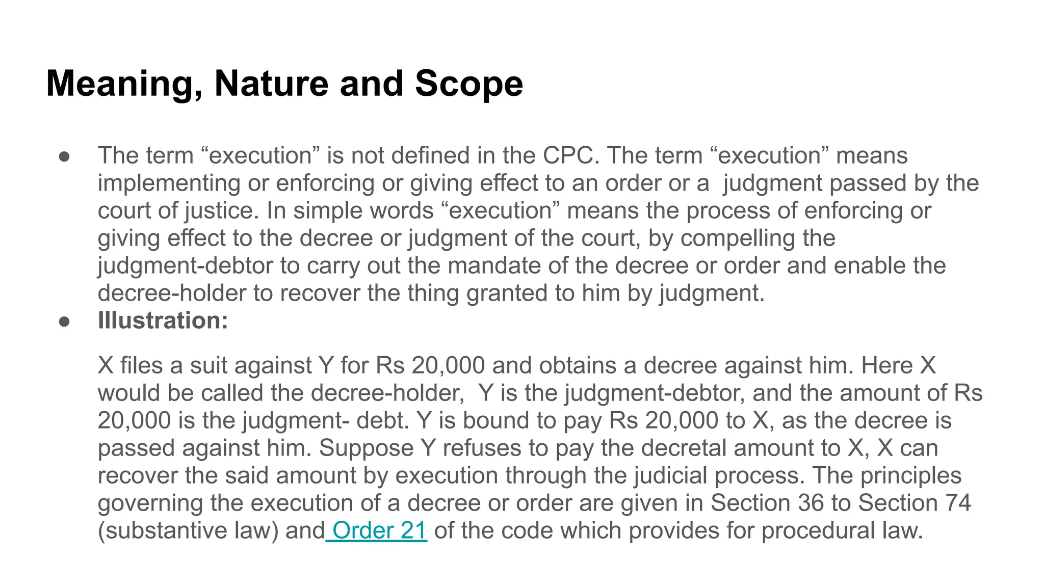 EXECUTION OF DECREES AND ORDERS- ORDER XXI.pdf