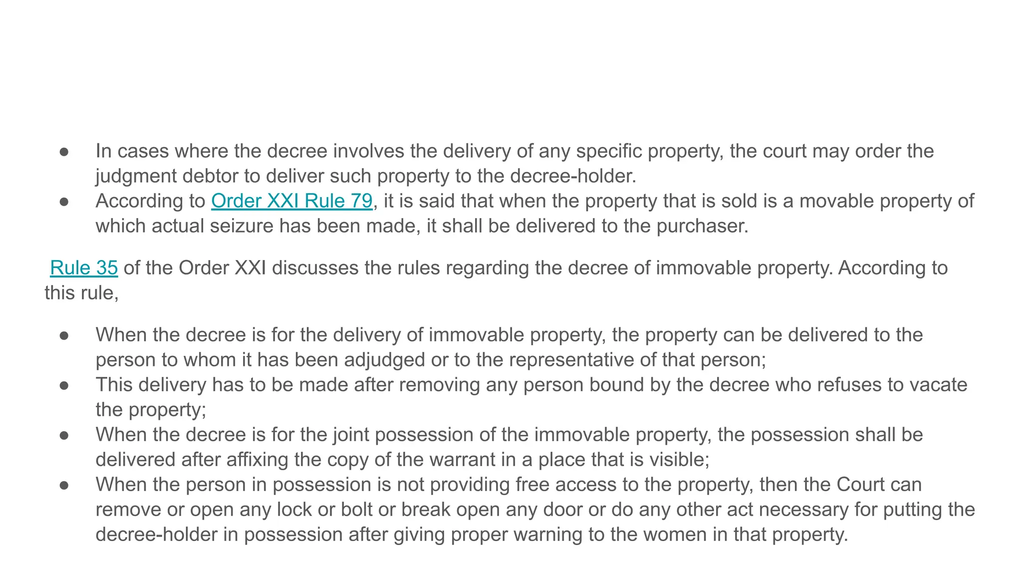 EXECUTION OF DECREES AND ORDERS- ORDER XXI.pdf
