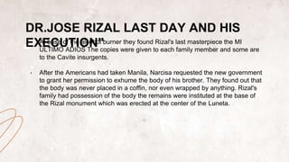 execution of Rizal, how his last day happened and the affect of his ...