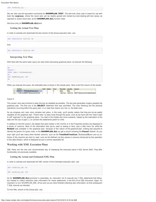 Execution plan basics | PDF