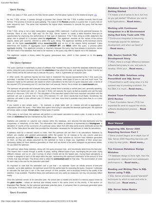 Execution plan basics | PDF