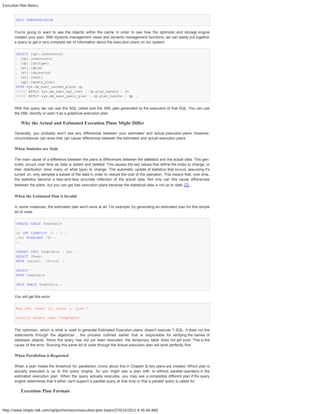 Execution plan basics | PDF