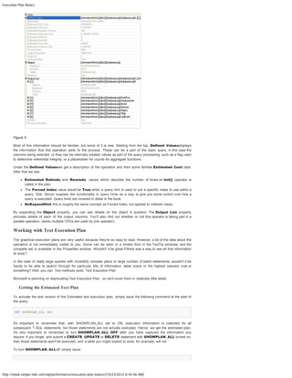 Execution plan basics | PDF