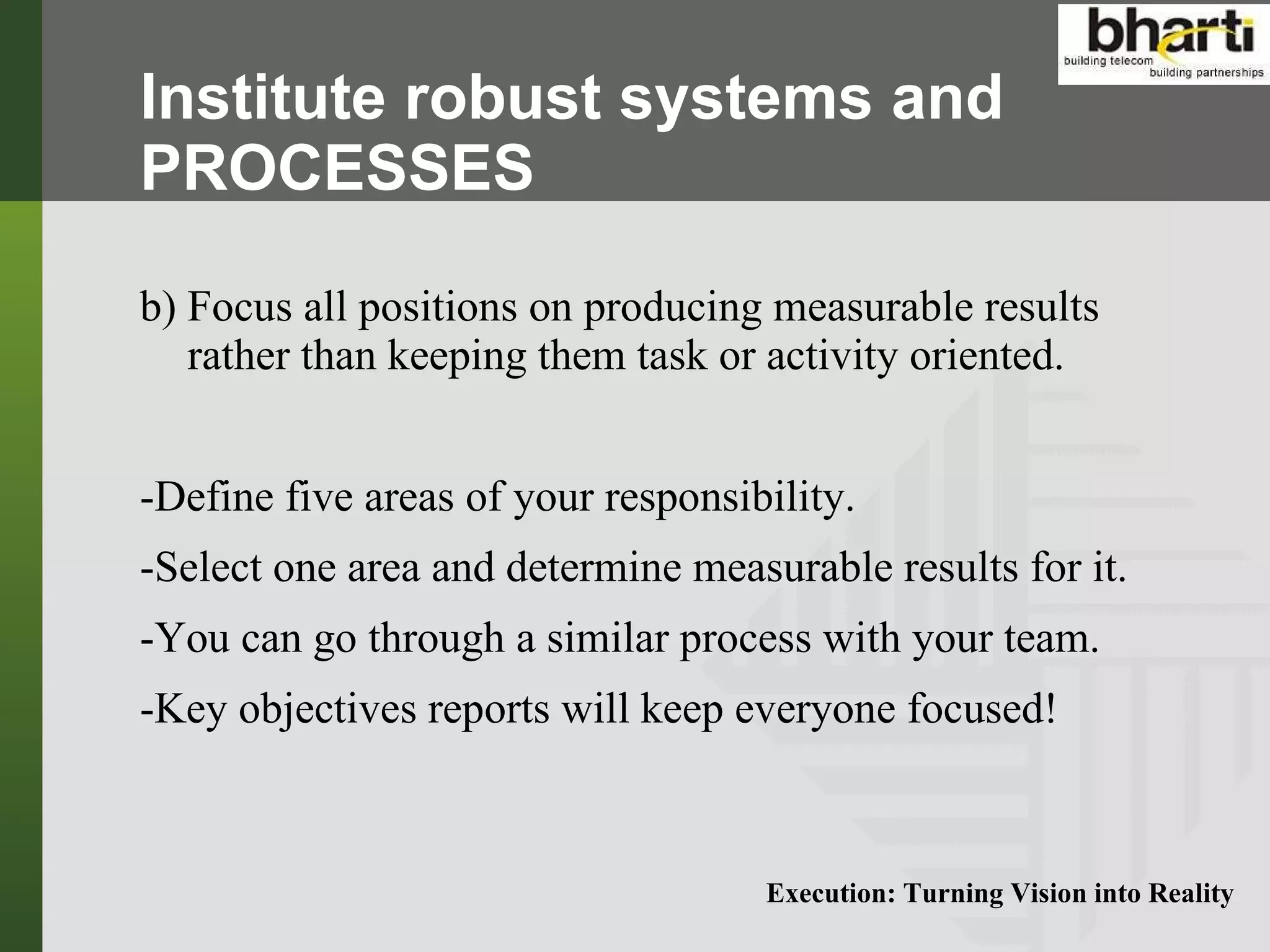 Execution Turning Vision Into Reality Ppt