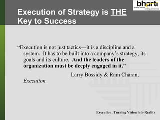 Execution turning vision into reality | PPT | Business Administration | Business