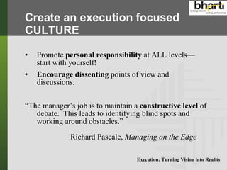 Execution turning vision into reality | PPT | Business Administration ...