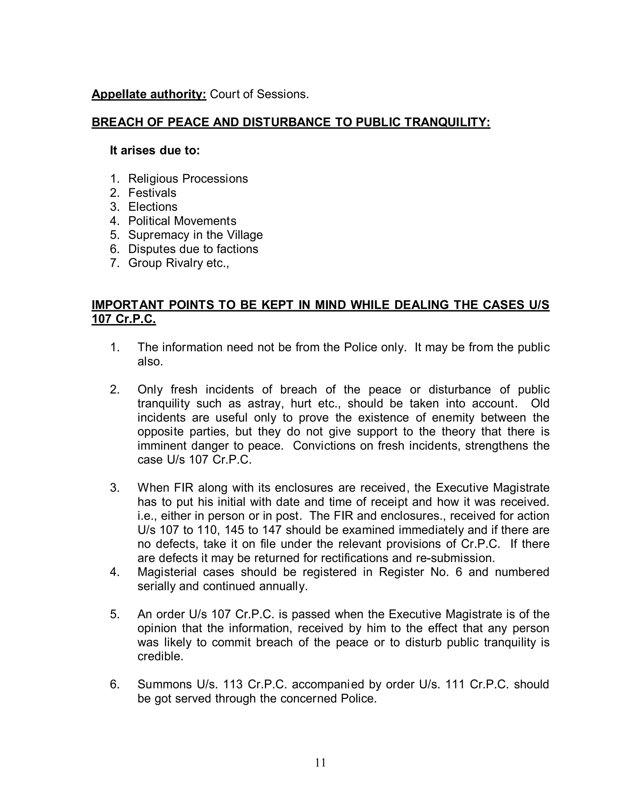 Role of Tahsildar as an Executive Magistrate.Duties and ...