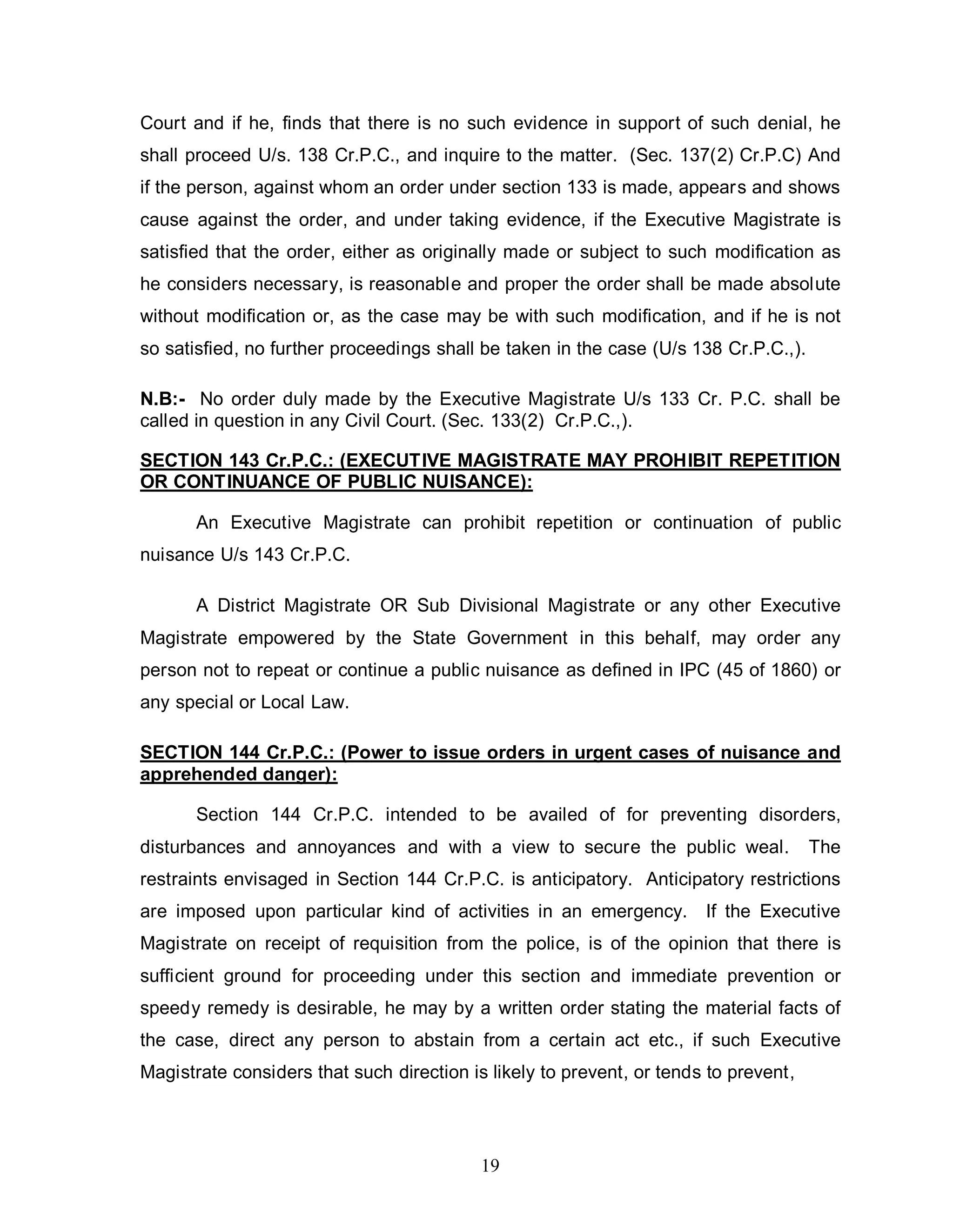 Role of Tahsildar as an Executive Magistrate.Duties and ...