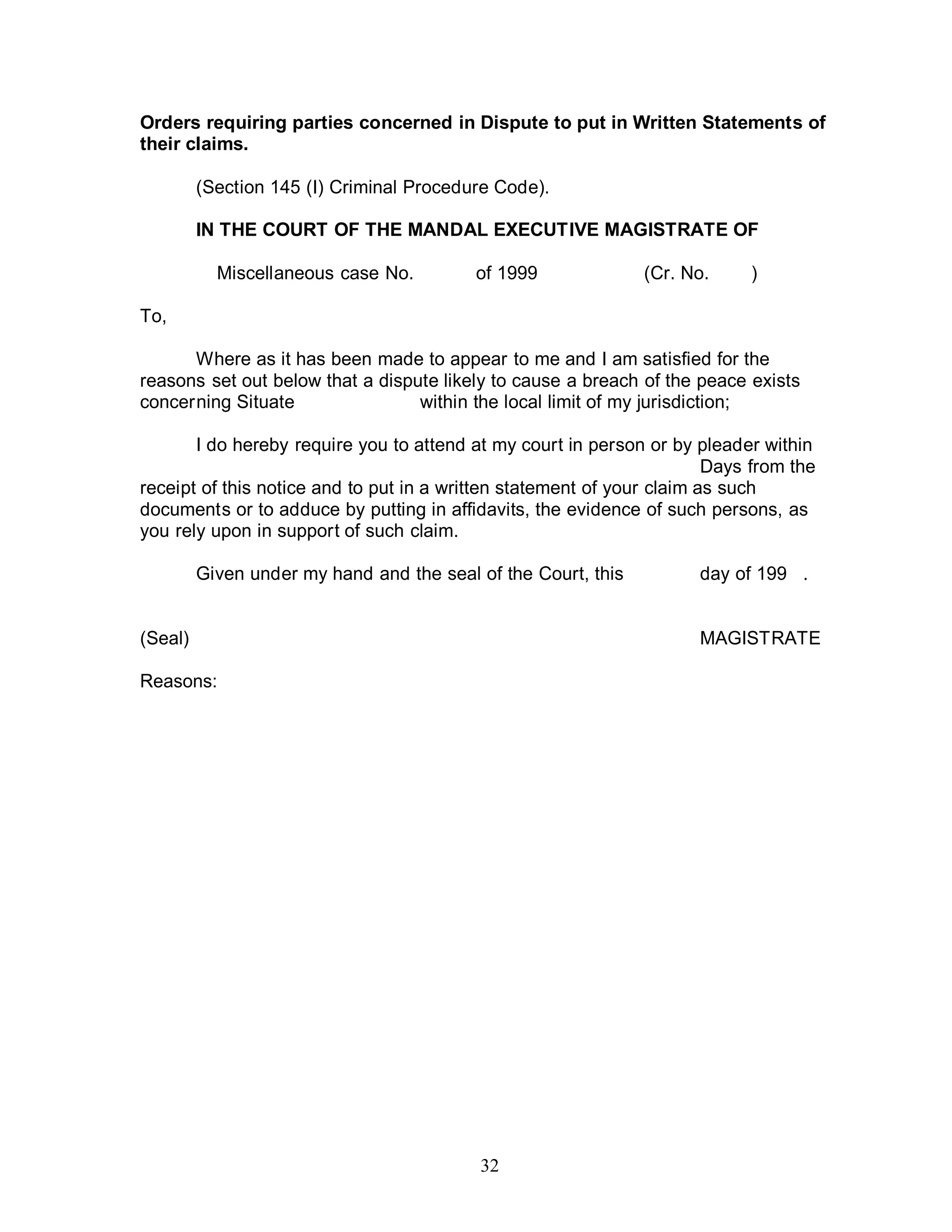 Role of Tahsildar as an Executive Magistrate.Duties and ...
