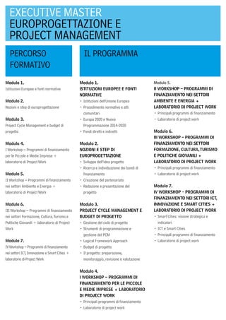 Executive Master Sida europrogettazione | PDF