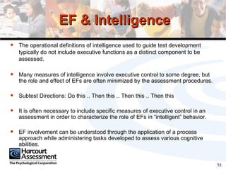 Executive Functioning Assessment in Psychoeducational Domains | PPT
