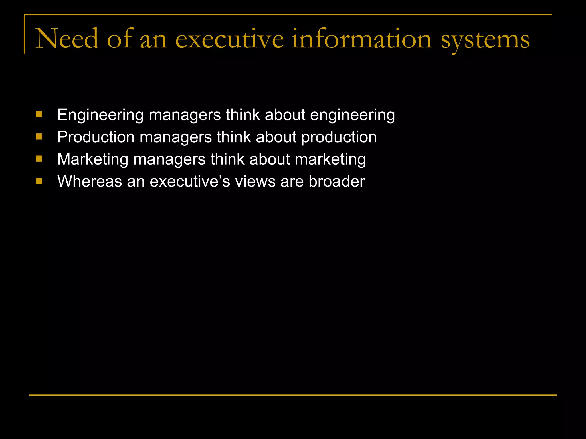 Executive Information System | PPT