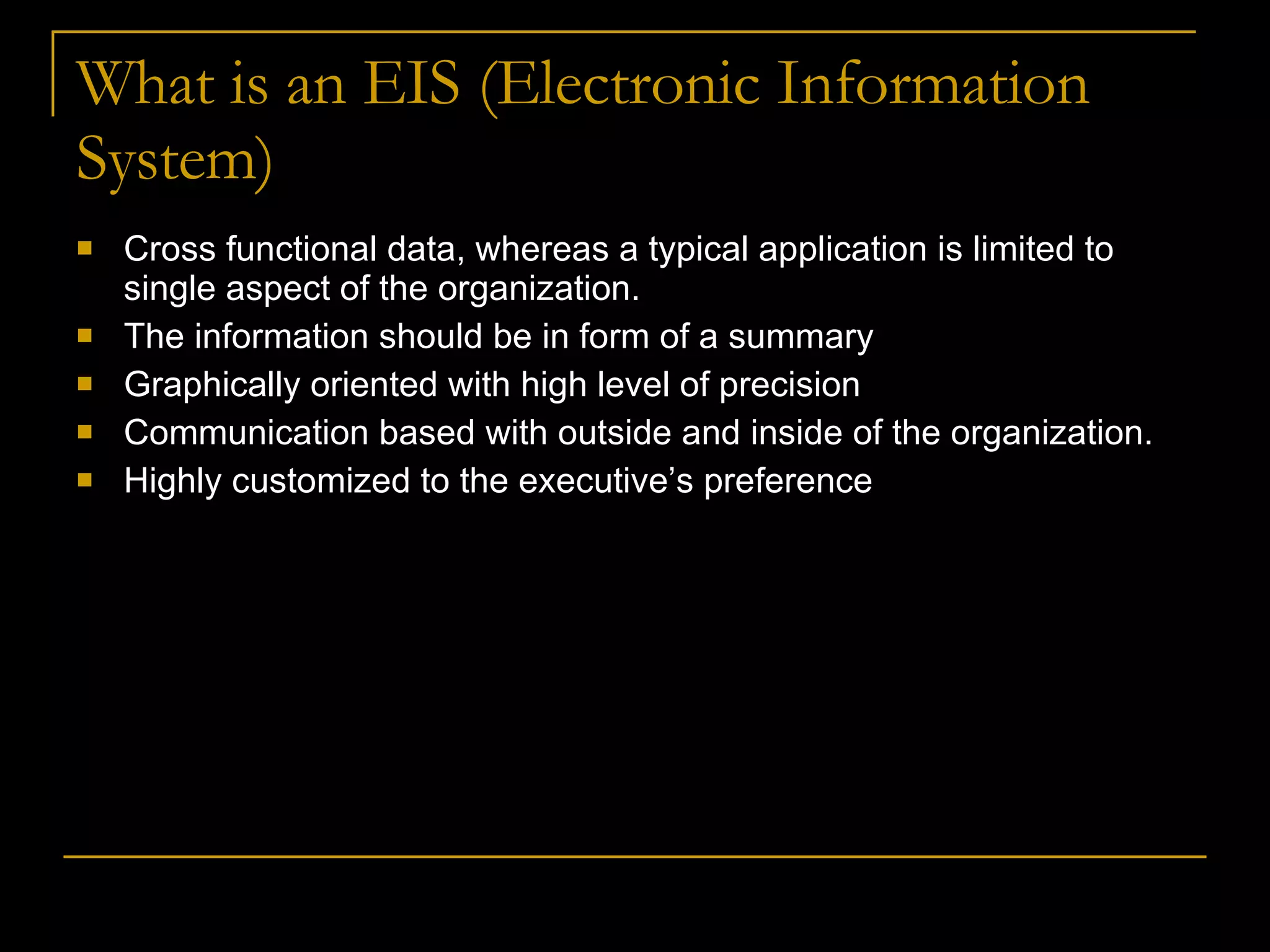 Executive Information System | PPT
