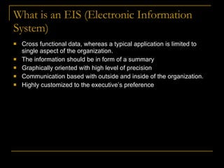 Executive Information System | PPT