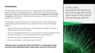 BCG Executive Perspectives: Future of Marketing with GenAI 2025 | PDF