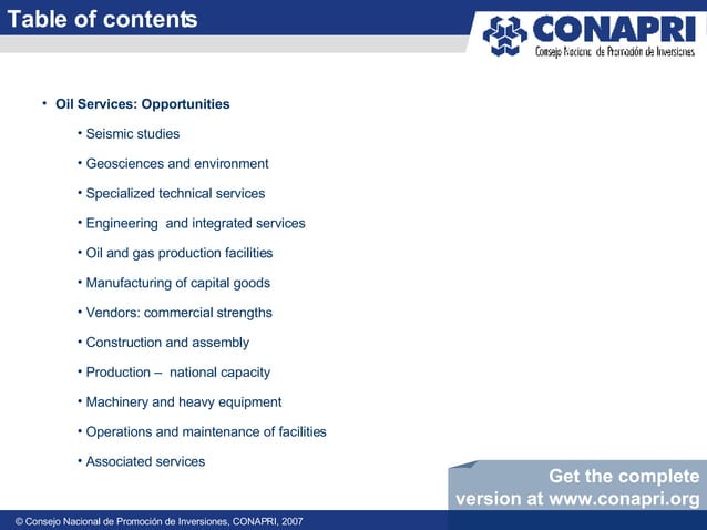 Executive Resume of the Hydrocarbon Services Business Profile (2006 ...