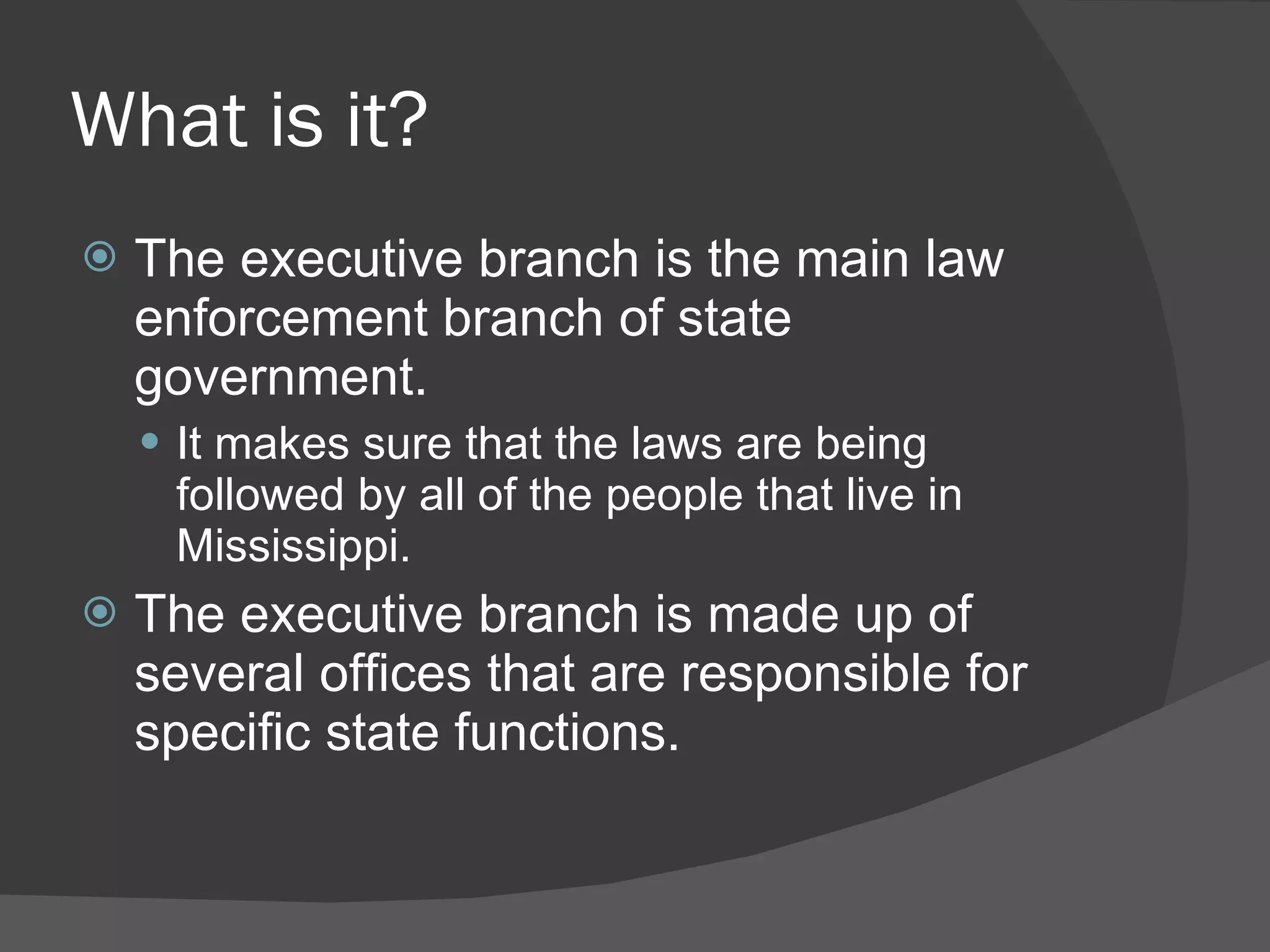 Executive Branch PowerPoint | PPT