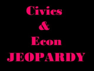 Executive branch jeopardy | PPT