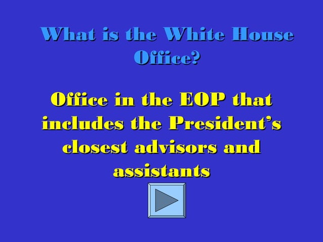 Executive branch jeopardy | PPT