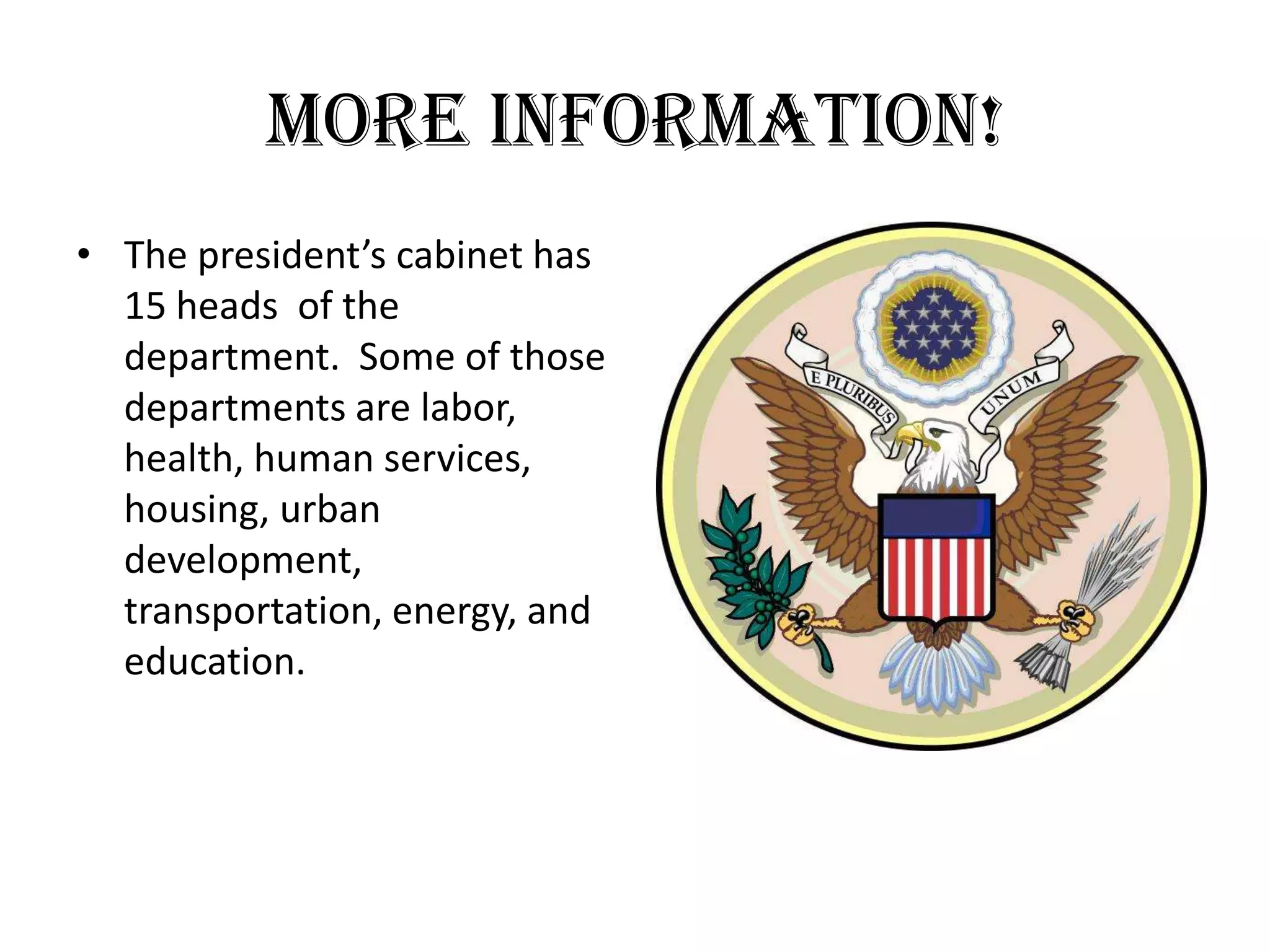 Executive branch power point | PPT