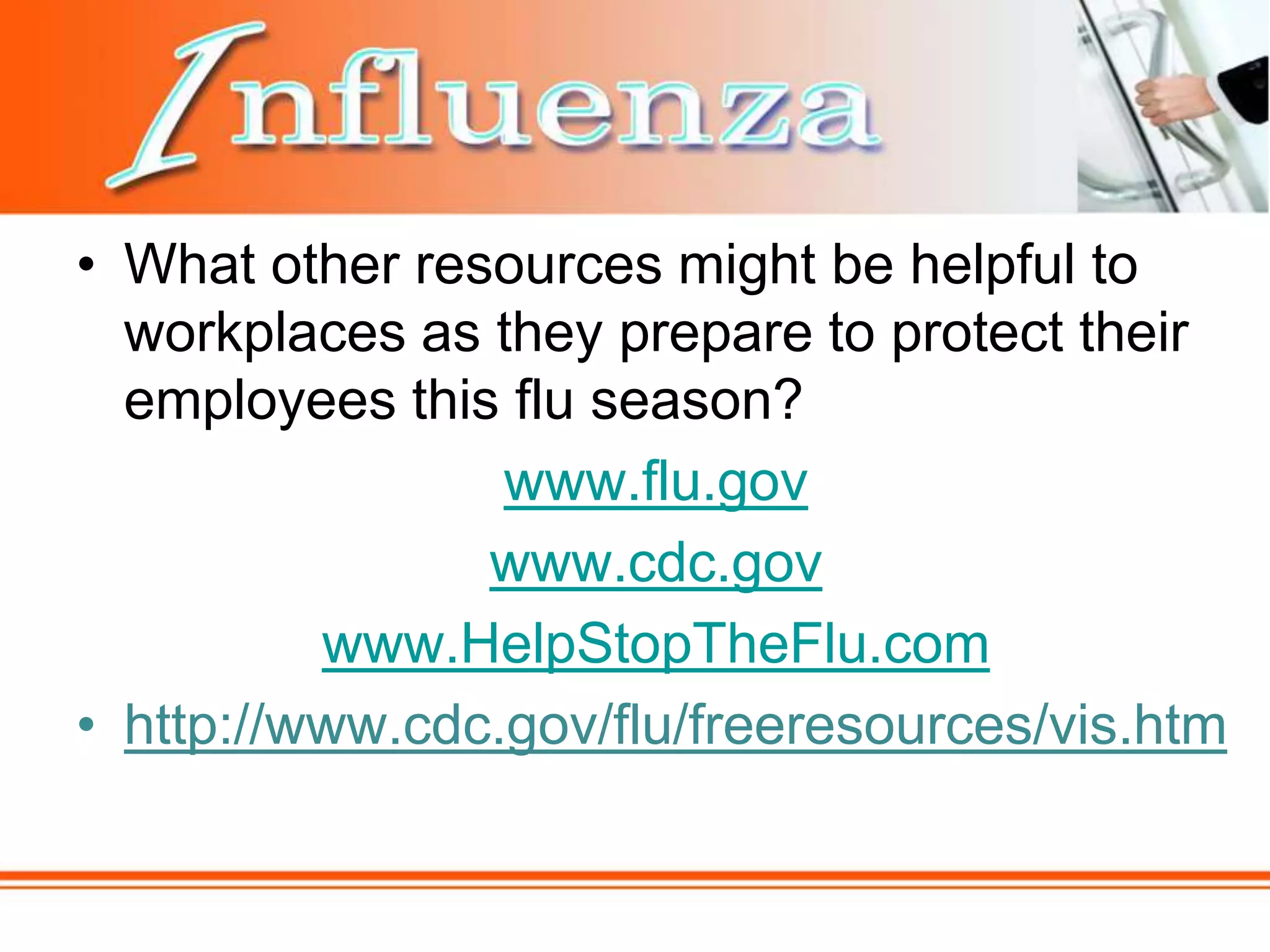 Stop The Flue At Your Office Door | PPTX