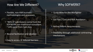 SOFWERX 101 | PDF