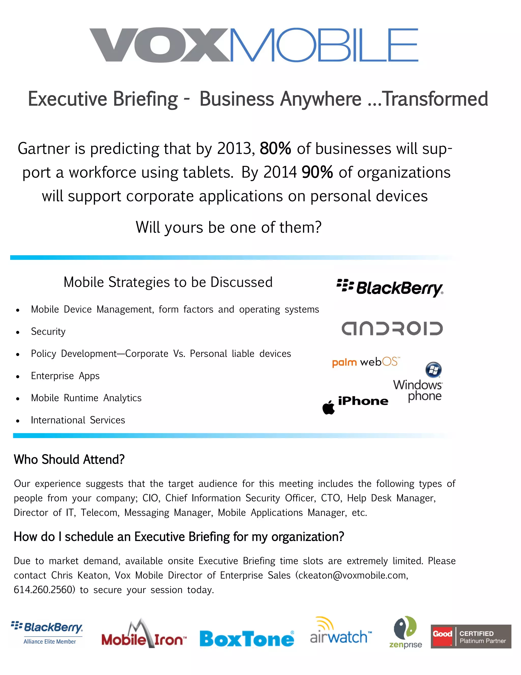 Executive Briefing Business Anywhere Transformed | PDF