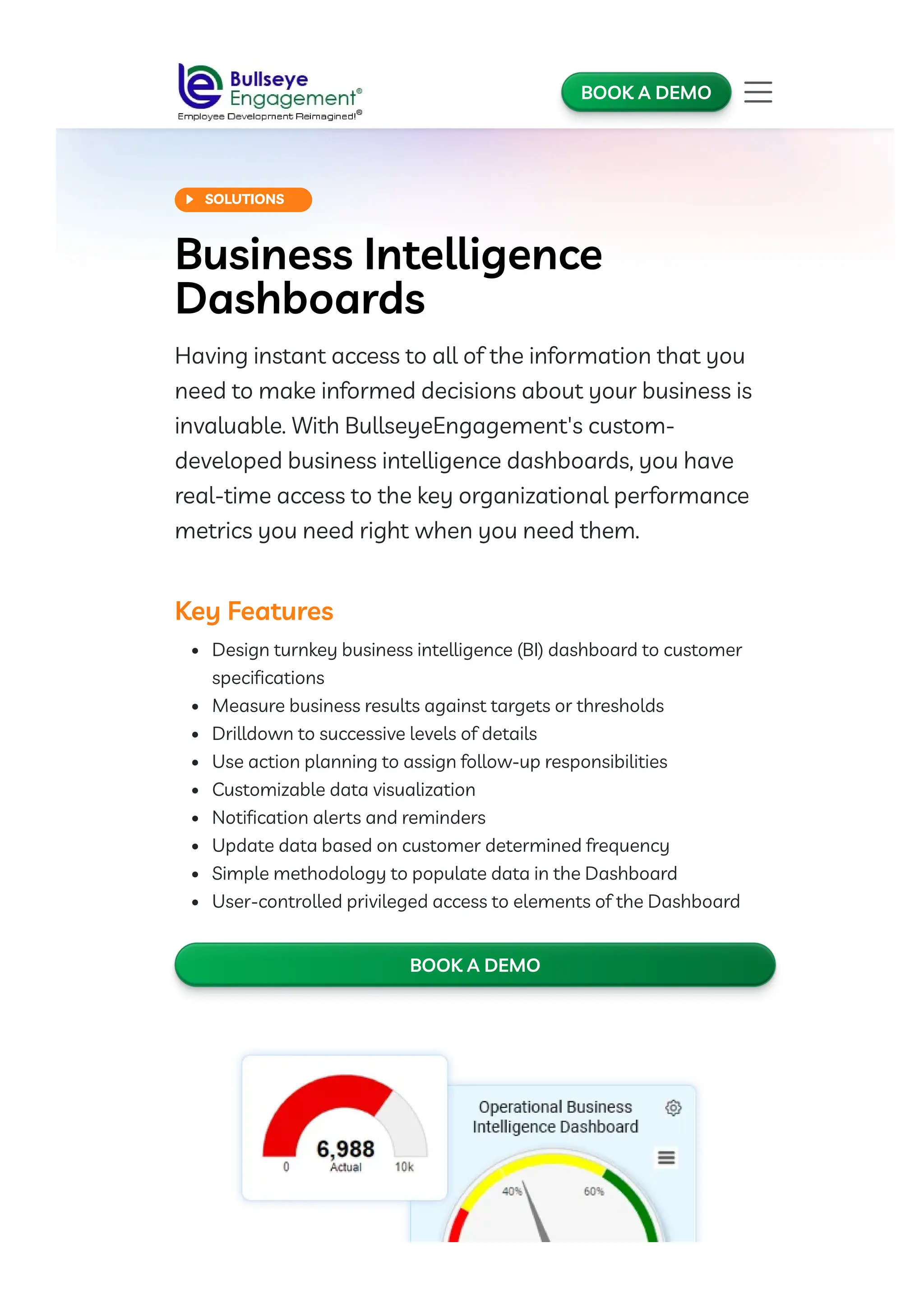 Executive Business Intelligence Dashboards | PDF