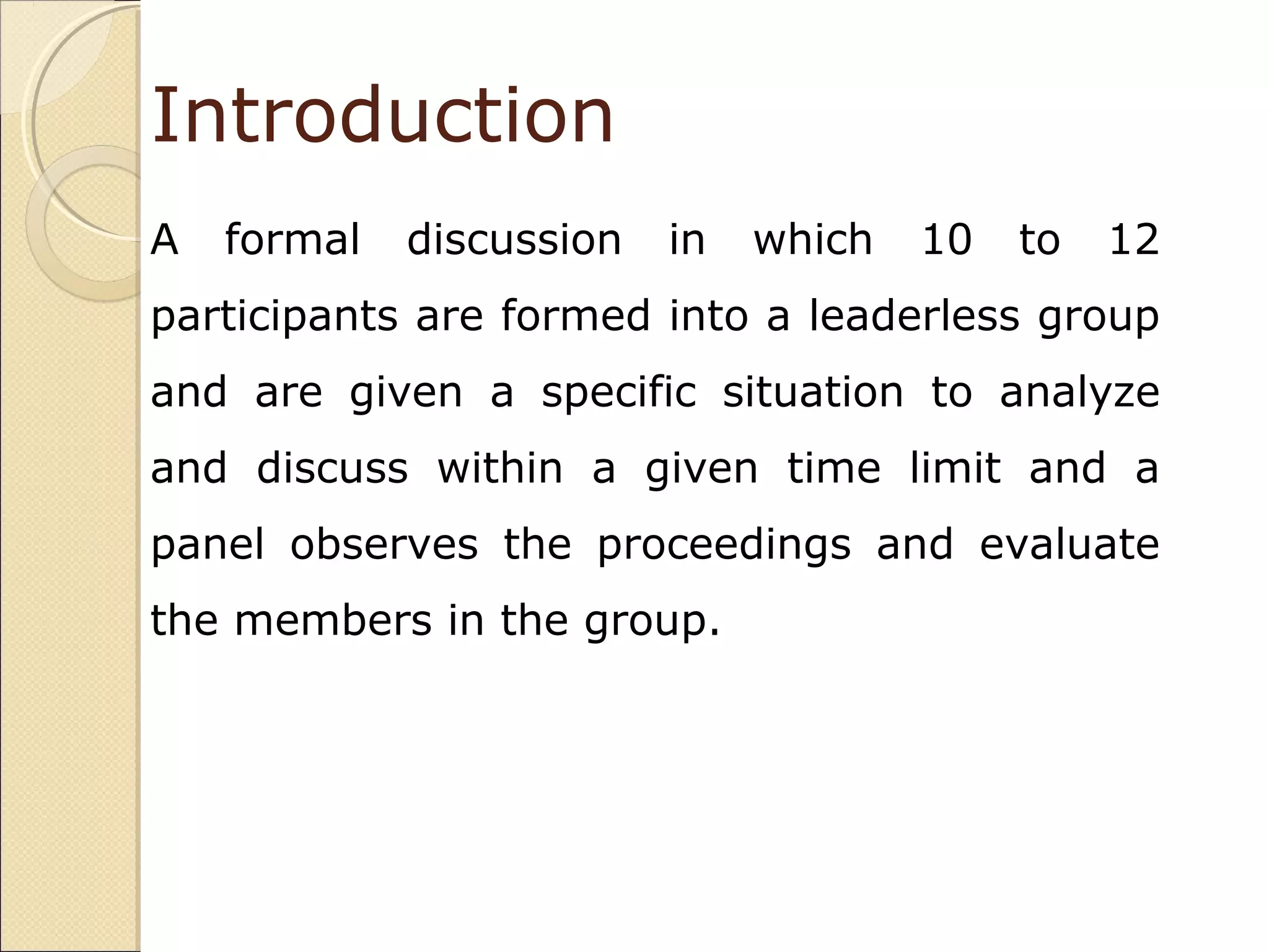 Executive communication group discussion | PPT