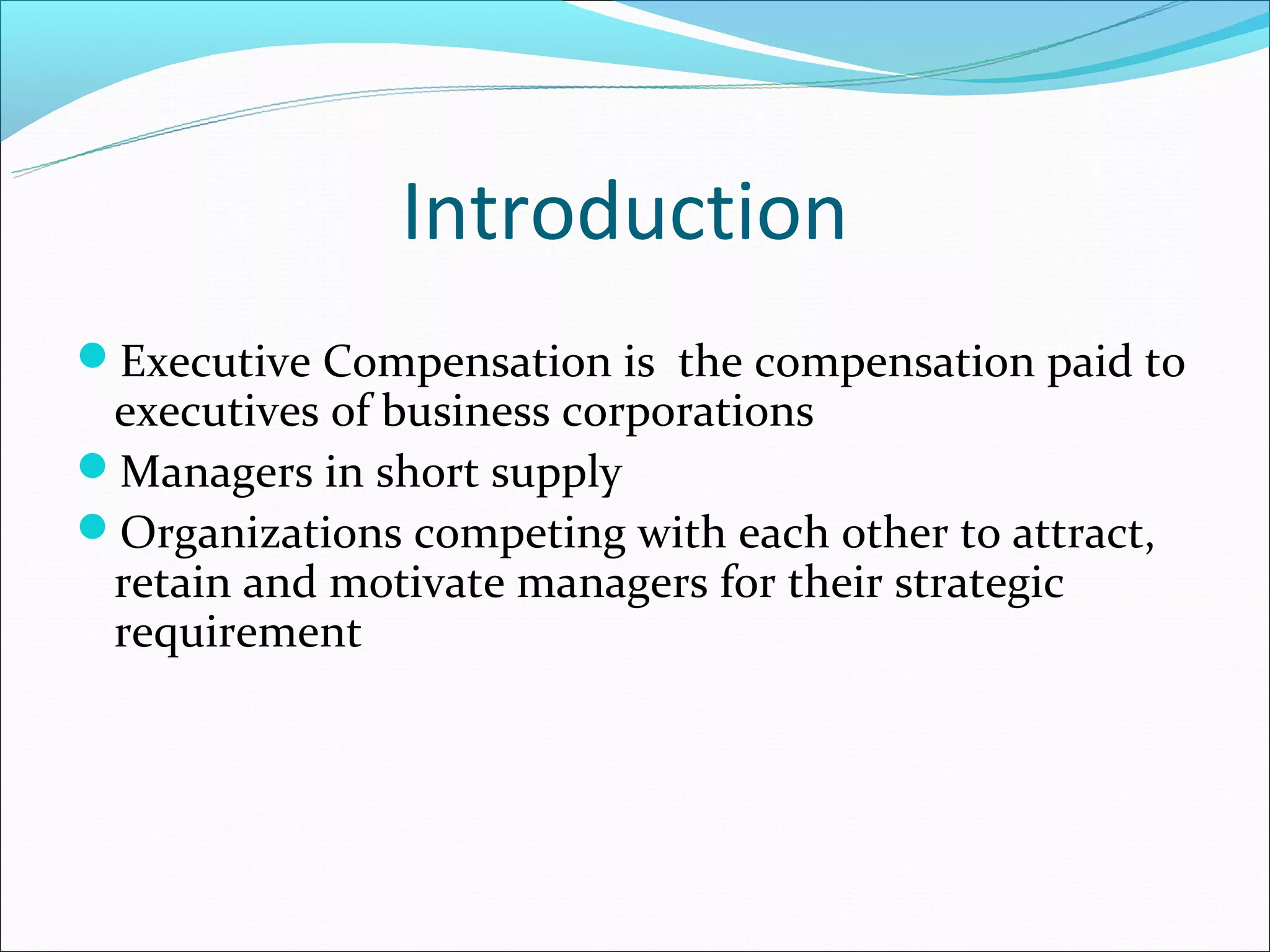 Executive compensation | PPT
