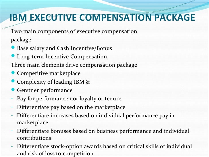 Executive compensation