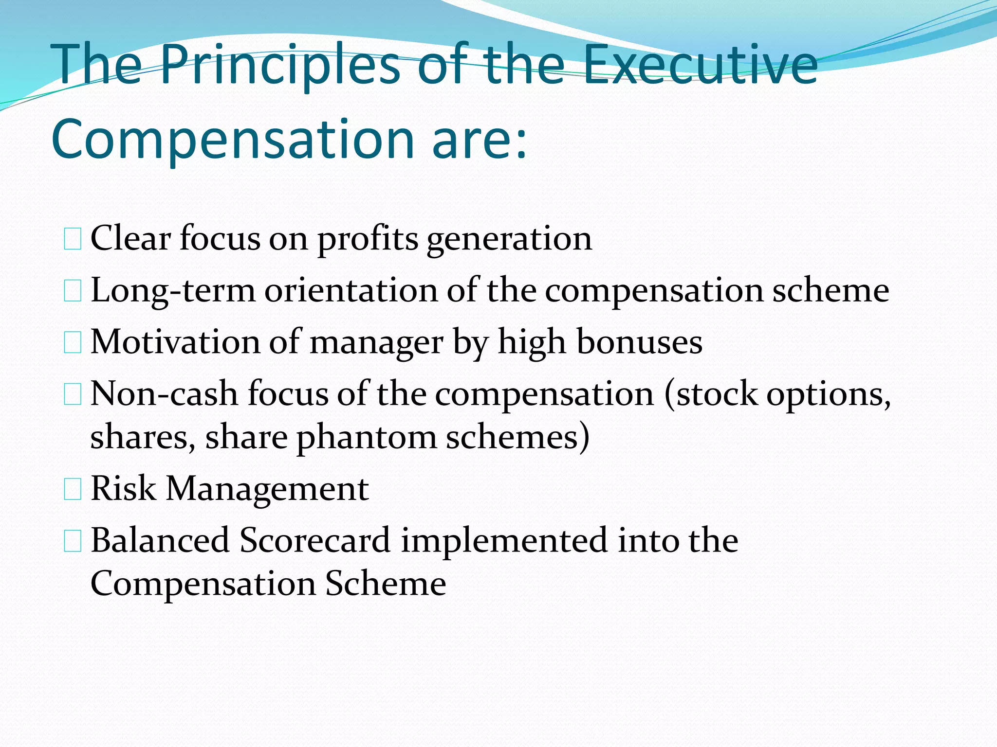 Executive compensation | PPTX