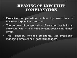Executive compensation | PPT