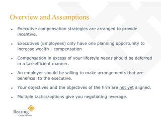 Executive Compensation Strategies Bearing Capital Partners | PDF ...