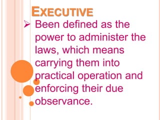 Executive department | PPTX