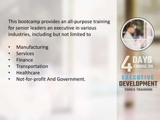 The importance of executive development, Executive development training ...