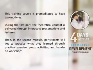 The importance of executive development, Executive development training, course, workshop [Tonex ...