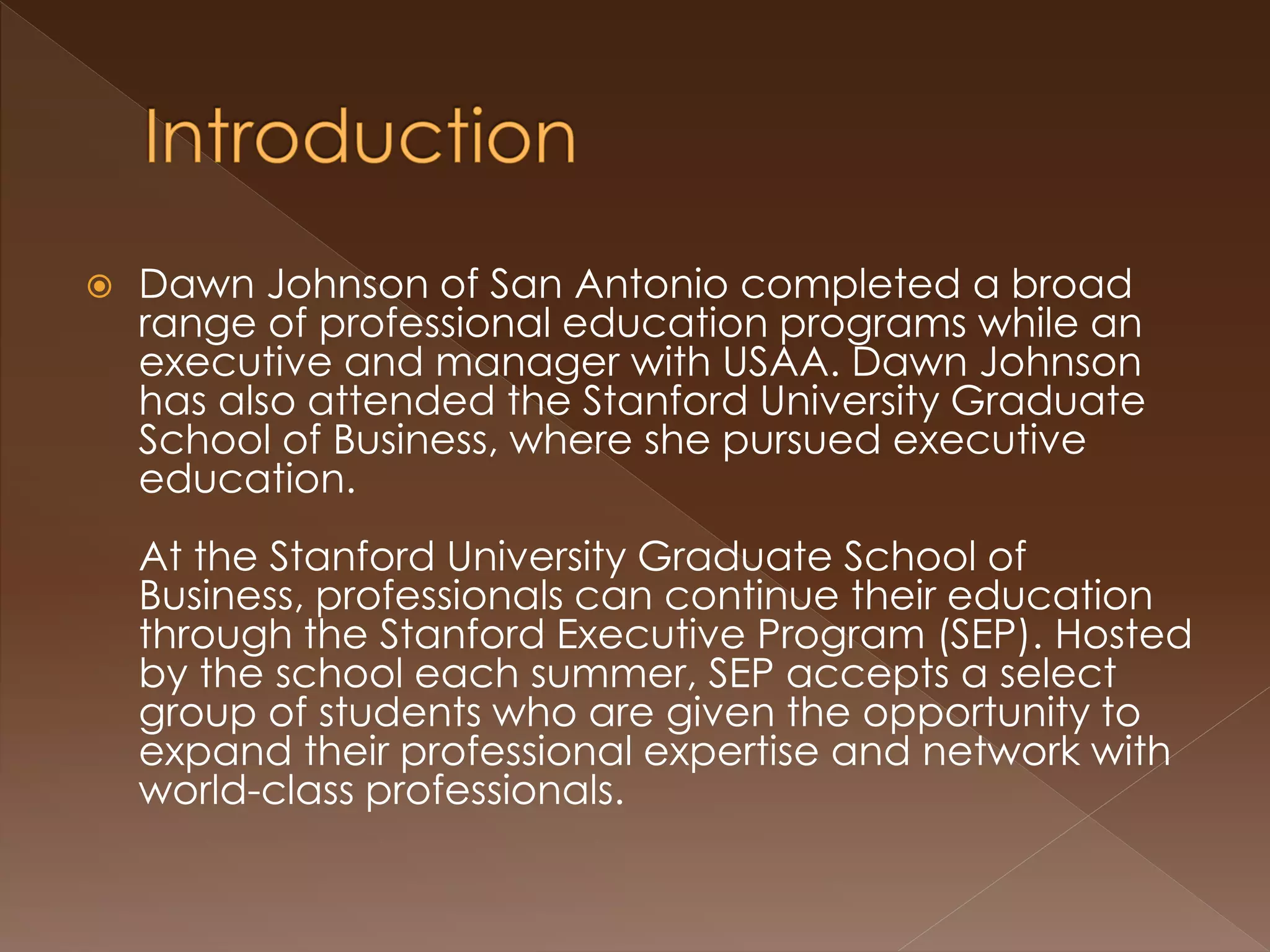 Executive Education at Stanford University | PPTX