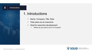Executive Execution - Introduction and Overview | PPT