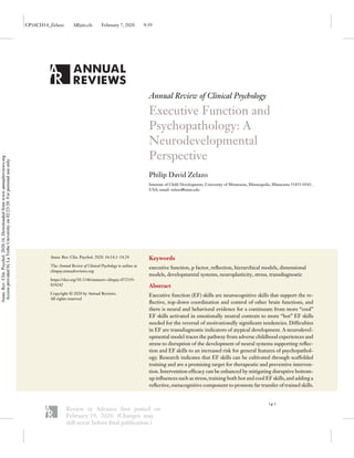 Executive functionandpsychopathology | PDF