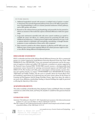 Executive functionandpsychopathology | PDF