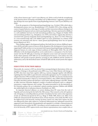 Executive functionandpsychopathology | PDF