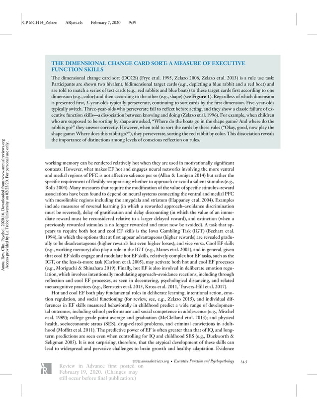 Executive functionandpsychopathology | PDF